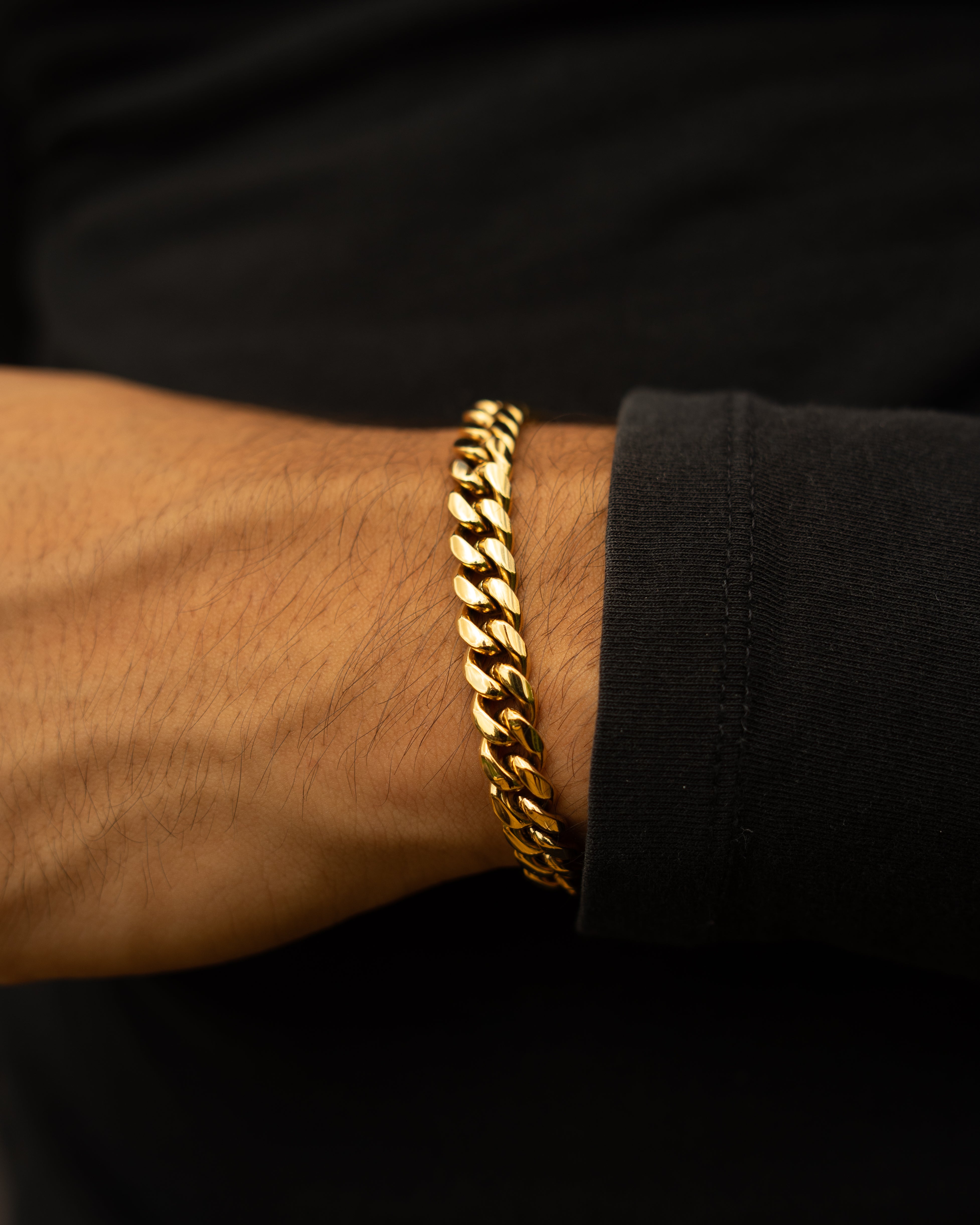 Miami Cuban Bracelet (Gold) 8mm – Khral